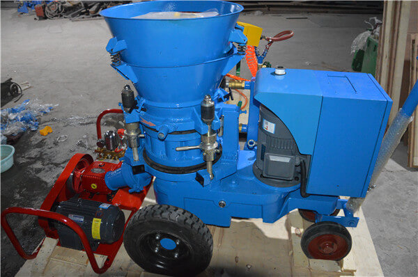 Small portable castable refractory guniting machine for soil nailing ...
